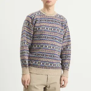 JAMIESON'S OF SHETLAND Jamiesons Of Shetland Fair Isle Crew Knit Sweatshirt