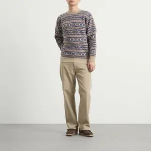 JAMIESON'S OF SHETLAND Jamiesons Of Shetland Fair Isle Crew Knit Sweatshirt