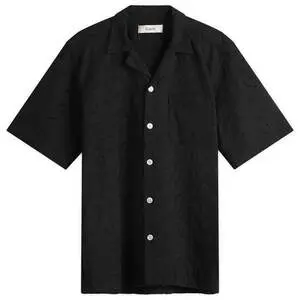FORET Leo Paisley Shirt - Black