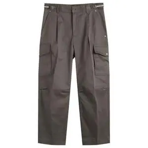 Moncler Gaberdine Cotton Cargo Trousers - Grey