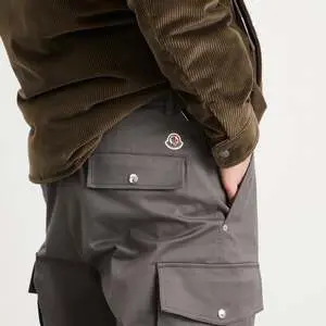 Moncler Gaberdine Cotton Cargo Trousers