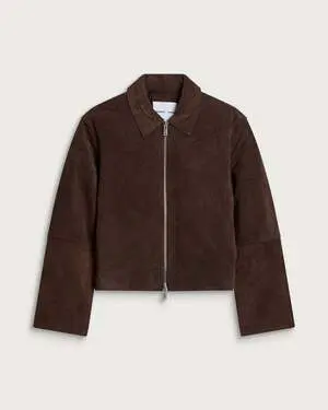Samsøe Samsøe Salylo Suede Jacket Exclusive - Black Coffee