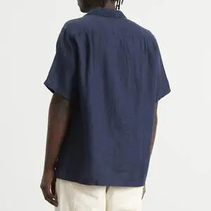 Portuguese Flannel Linen Camp Collar Vacation Shirt