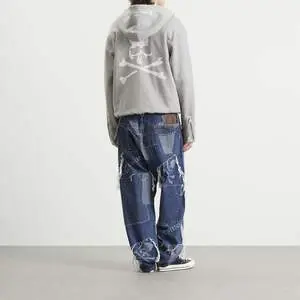 MASTERMIND WORLD Og Embroidery-ish Zip-up Hoodie