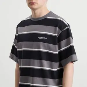NEIGHBORHOOD Border Stripe Logo T-shirt