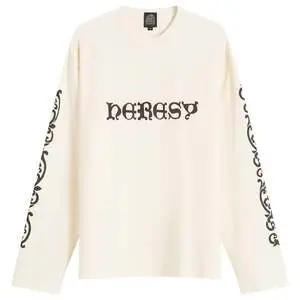 HERESY Wrought Long Sleeve Waffle T-shirt - Ecru