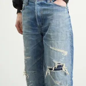 Mastercraft Union Showa Relaxed Repaired Jeans