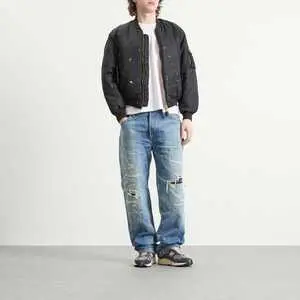 Mastercraft Union Showa Relaxed Repaired Jeans