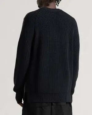 Comme Des Garçons Bleach Treated Ribbed Jumper
