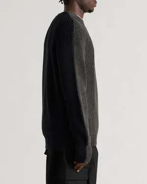 Comme Des Garçons Bleach Treated Ribbed Jumper