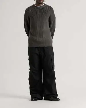 Comme Des Garçons Bleach Treated Ribbed Jumper