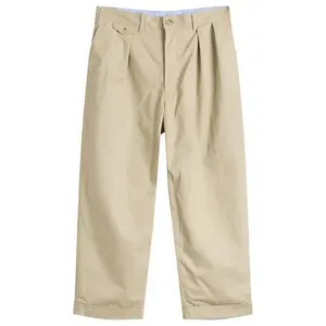 BEAMS 2 Pleat Chino - Khaki