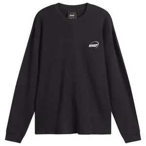 BOILER ROOM Waffle Long Sleeve T-shirt - Black