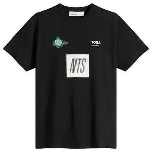 Toga X Nts Logo Print T-shirt - Black