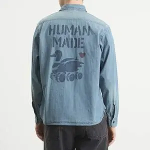 HUMAN MADE Stencil Military Chambray Shirt