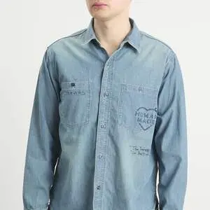 HUMAN MADE Stencil Military Chambray Shirt