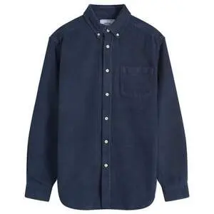Portuguese Flannel Lobo Button Down Corduroy Shirt - Navy