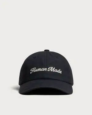 HUMAN MADE 6 Panel Canvas Cap - Black