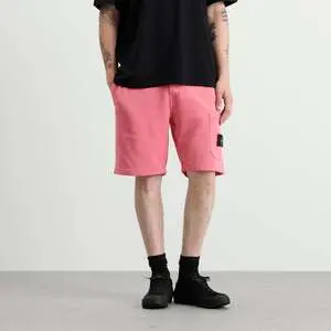 Stone Island Organic Cotton Fleece Shorts