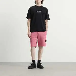 Stone Island Organic Cotton Fleece Shorts