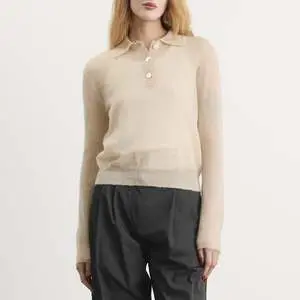 Studio Nicholson Long Sleeve Polo Knit