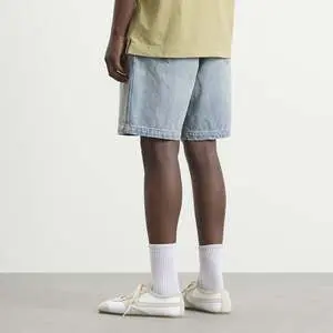 Rhude Boxy Traxedo Denim Shorts