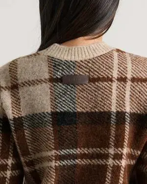 Barbour Glendyn Knitted Jumper | Elastane/leather/wool | End Clothing