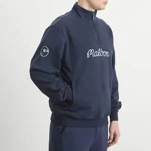 MALBON Collegiate Quarter-zip Sweatshirt