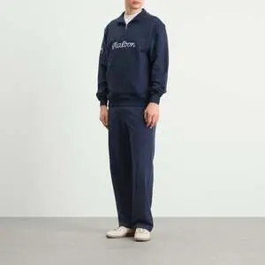 MALBON Collegiate Quarter-zip Sweatshirt