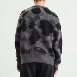 A BATHING APE Colour Camo Mohair Knit Cardigan