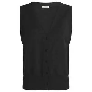 ST. AGNI Merino Wool Oupa Vest - Black