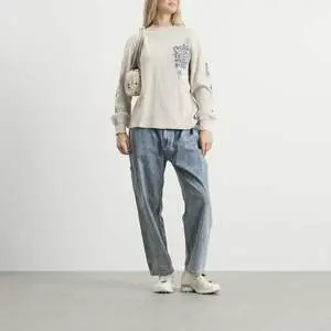YESEYESEE Y.e.s Stamp Waffle Long Sleeve
