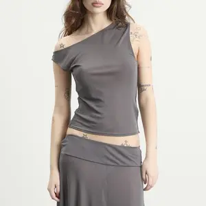 ST. AGNI Fine Jersey Asymm Top