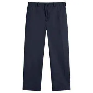 Dries Van Noten Cotton Wool Trouser - Navy