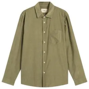 Folk Direction Babycord Shirt - Olive