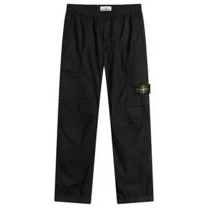 Stone Island Tela Paracadute Cargo Trousers - Black