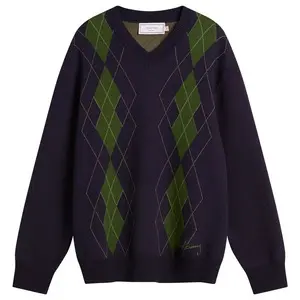 HOUSE OF SUNNY Argyle Jumper