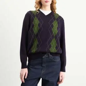 HOUSE OF SUNNY Argyle Jumper