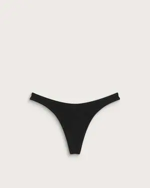 SKIMS Everyday Cotton Thong - Onyx