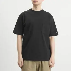 SNOW PEAK Recycled Cotton T-shirt - Black