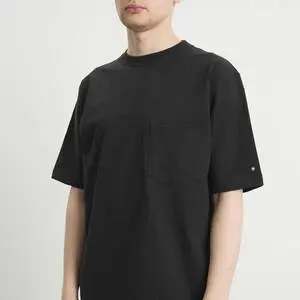 SNOW PEAK Recycled Cotton T-shirt - Black