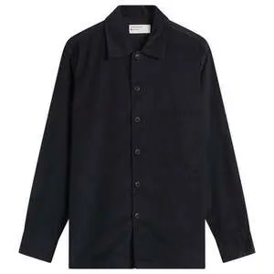 Universal Works Fine Cord Fatigue Overshirt - Black