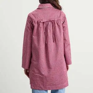 DAMSON MADDER Mercedes Bow Reversible Trench Coat Jacket