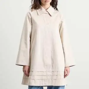 DAMSON MADDER Mercedes Bow Reversible Trench Coat Jacket