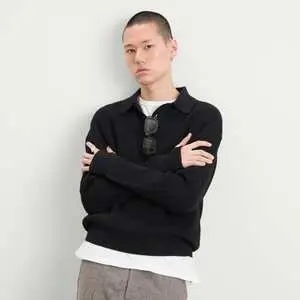 RONNING Long Sleeve Knit Polo
