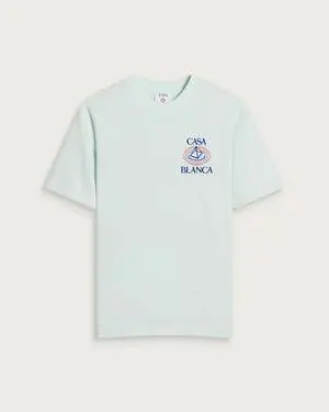 Casablanca Celestial Pyramid Printed T-shirt - Ice Blue