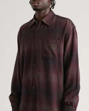Our Legacy Cordial Check Grain Weave Above Shirt