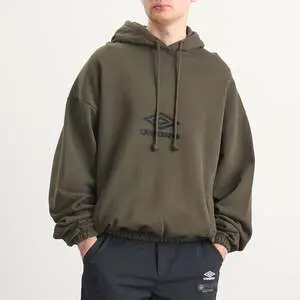 UMBRO BY SLAM JAM Og Logo Mask Hoodie - Dark Olive