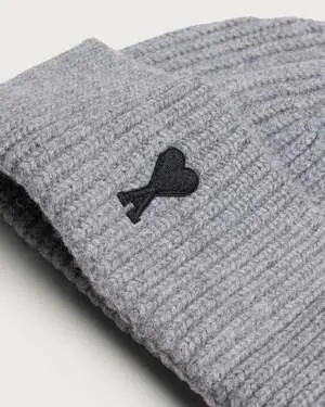 AMI Paris Merino Wool Adc Beanie