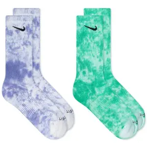 Nike Tiedye Sock 2 Pack | Size: | Cotton/polyester/elastane | End Clothing
